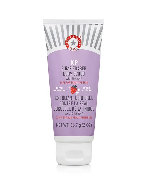 FIRST AID BEAUTY Kp Bump Eraser Body Scrub With 10% Aha Body Exfoliant For Keratosis Pilaris Strawberry 2 Oz - No Color