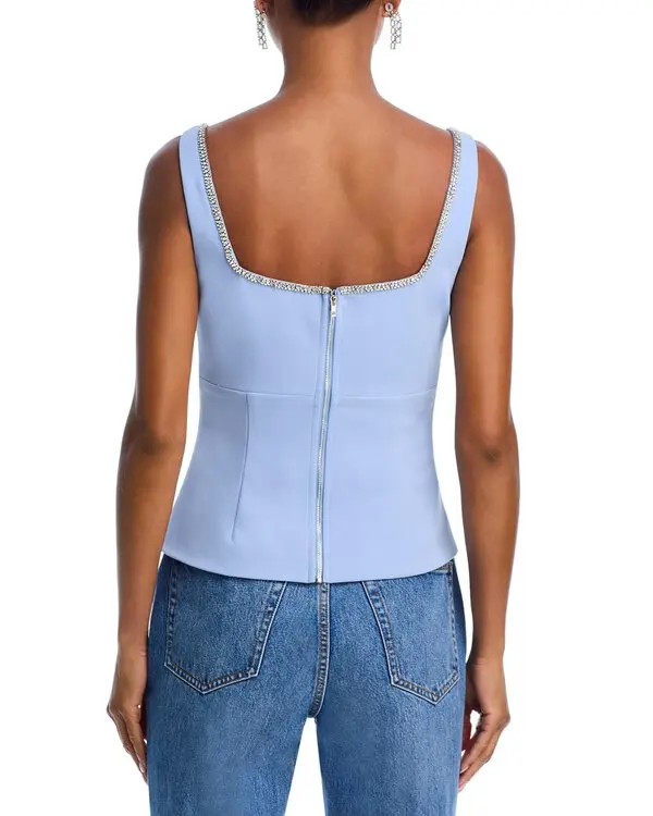 Aqua Crystal Trim Top Exclusive