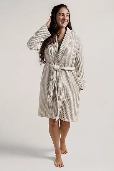 PARACHUTE Waffle Robe - Tan