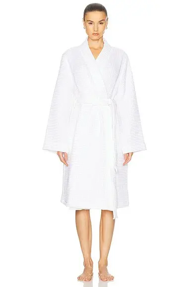 PARACHUTE Waffle Robe - White