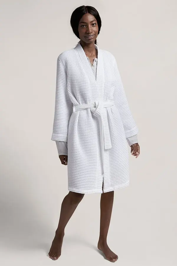 PARACHUTE Waffle Robe - White
