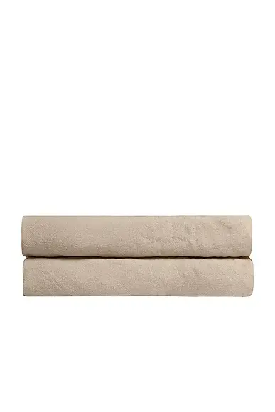 PARACHUTE Linen Fitted Sheet - Toast