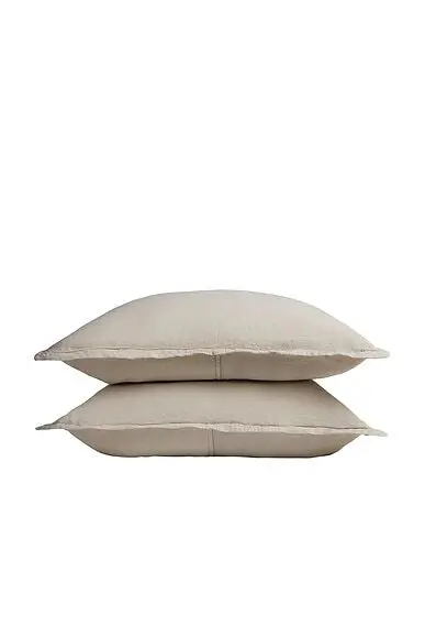 PARACHUTE Heirloom Tencel Linen Sham Set - Bone