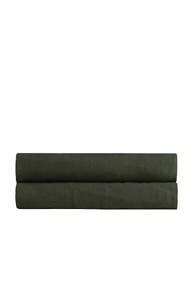 PARACHUTE Linen Fitted Sheet - Evergreen