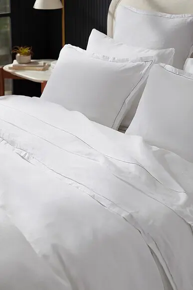 PARACHUTE Heirloom Tencel Linen Sham Set - White