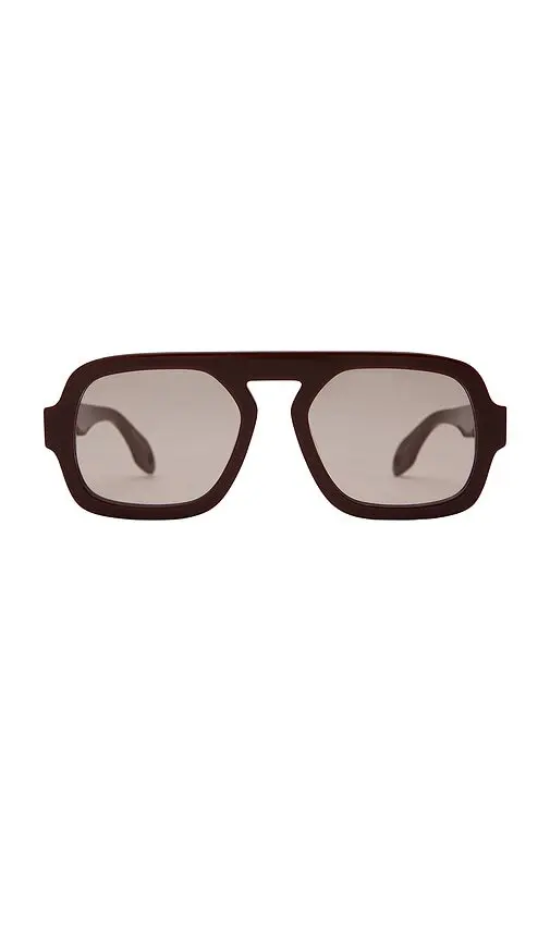 ELISA JOHNSON Jane Sunglasses - Maroon Brown