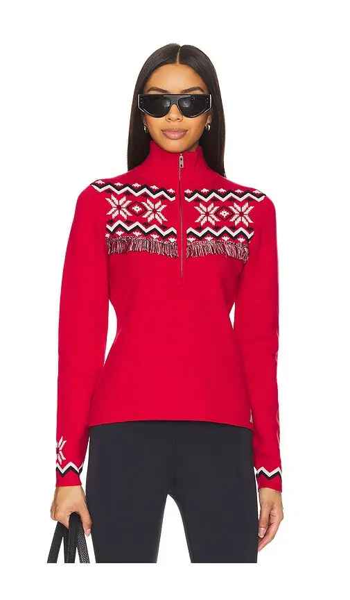 The Upside Keystone Blanche Half Zip Sweatshirt