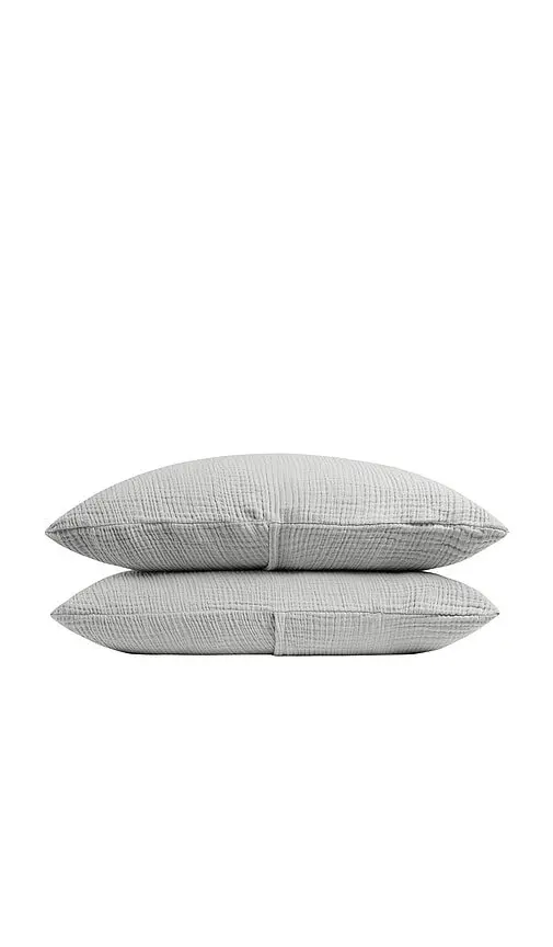 PARACHUTE Organic Cloud Cotton Sham Set In Grey - Smoke