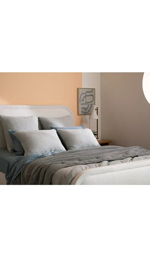 PARACHUTE Organic Cloud Cotton Sham Set In Grey - Smoke