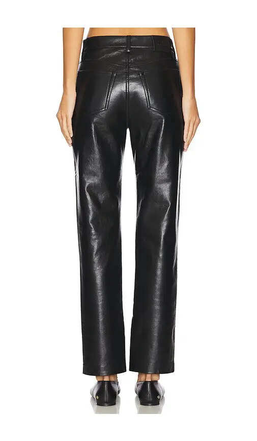ANINE BING Bruno Pant - Black Recycled Leather