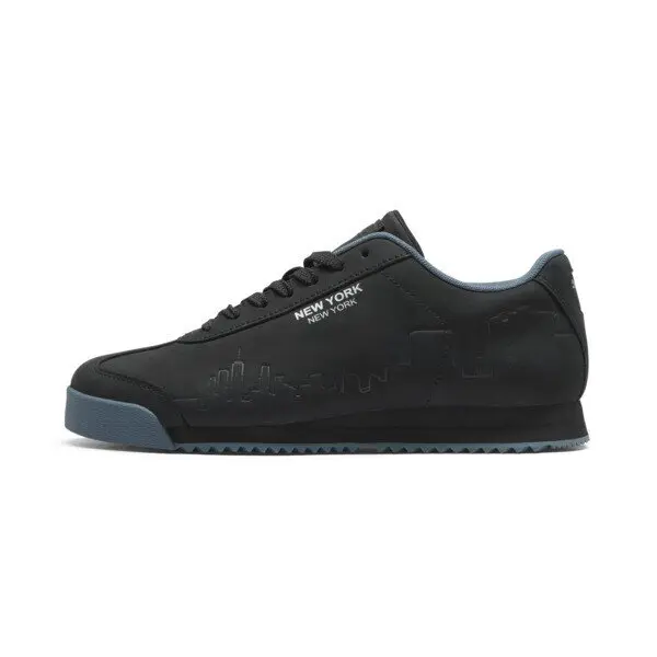 PUMA Roma Skyline Flagship Sneakers - Black- Silver-gray Skies