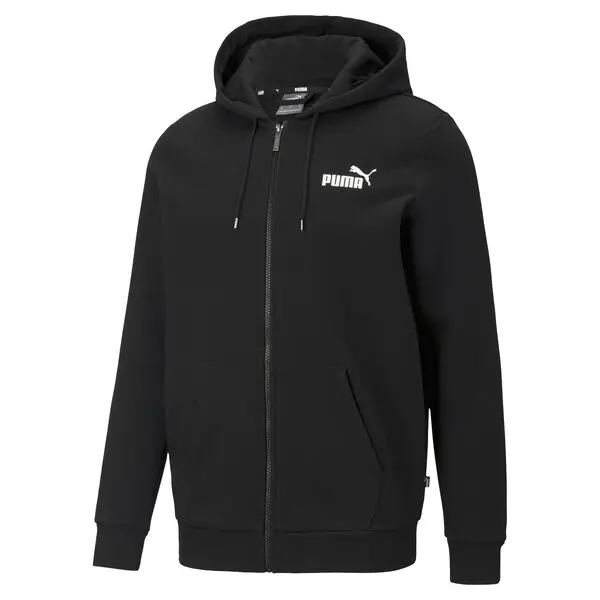 PUMA Essentials Full-zip Logo Hoodie - Black
