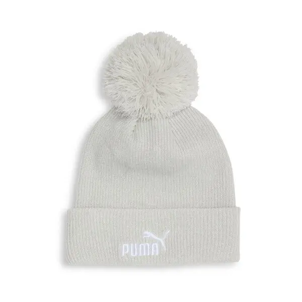 PUMA Ribbed Pom Pom Beanie - Lt Pastel Grey