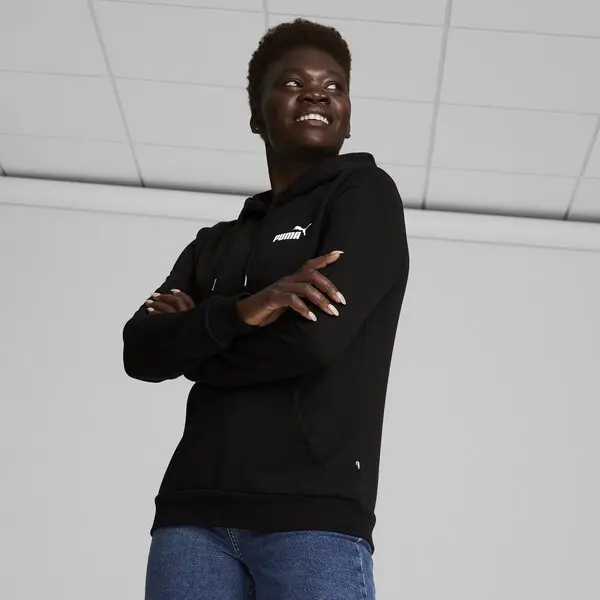 PUMA Essentials Small Logo Hoodie - Black