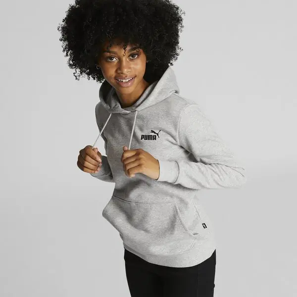 PUMA Essentials Small Logo Hoodie - Gray