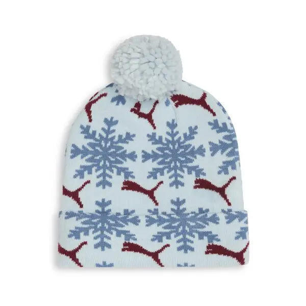 PUMA Fair Isle Pom Pom Beanie - Blue