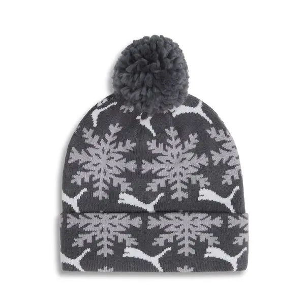 PUMA Fair Isle Pom Pom Beanie - Gray