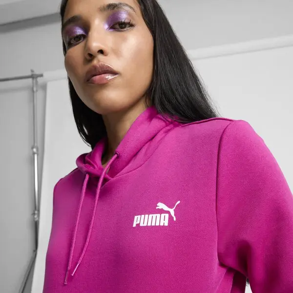 PUMA Ess Small Logo Fleece Hoodie - Pink