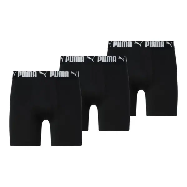 PUMA Athletic Boxer Briefs 3 Pack - Black