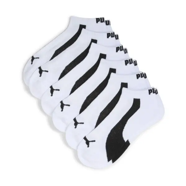 PUMA Half-terry Low Cut Socks 6 Pairs - White,black