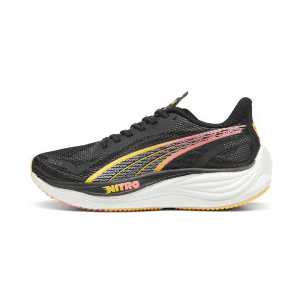 PUMA Velocity Nitro™ 3 Running Shoes - Black- Silver-sun Stream