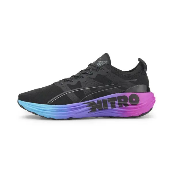 PUMA Foreverrun Nitroâ¢ Running Shoes - Black-luminous Blue-electric Orchid