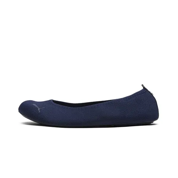 PUMA Iliana Ballerina Ballet Flats - Navy- Silver