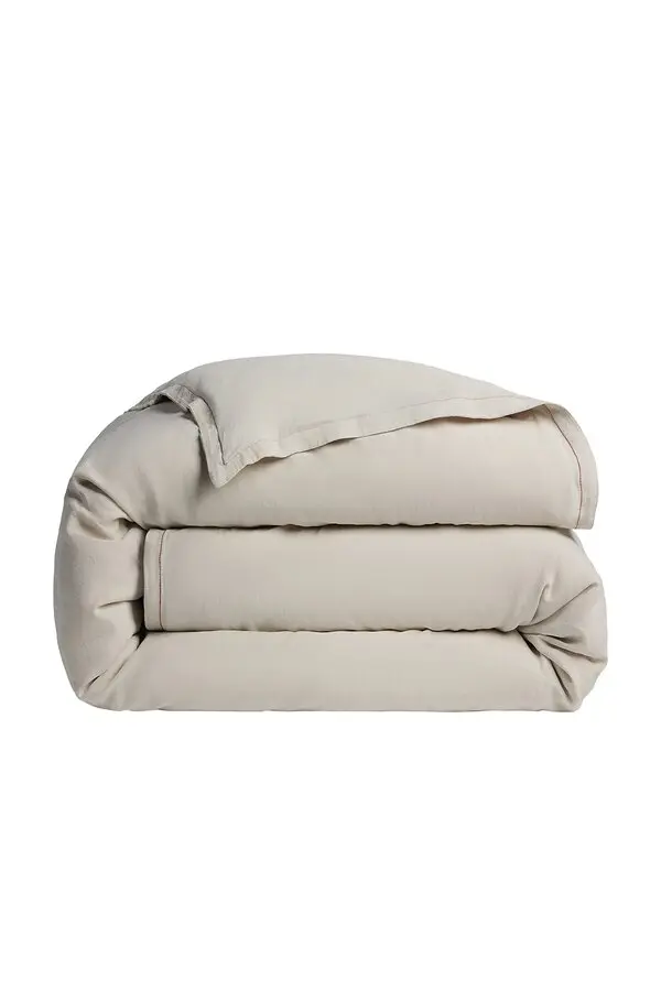 PARACHUTE Heirloom Tencel Linen Duvet Cover In White - Bone