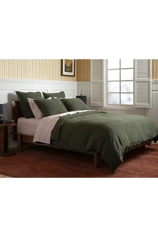 PARACHUTE Linen Sham Set In Green