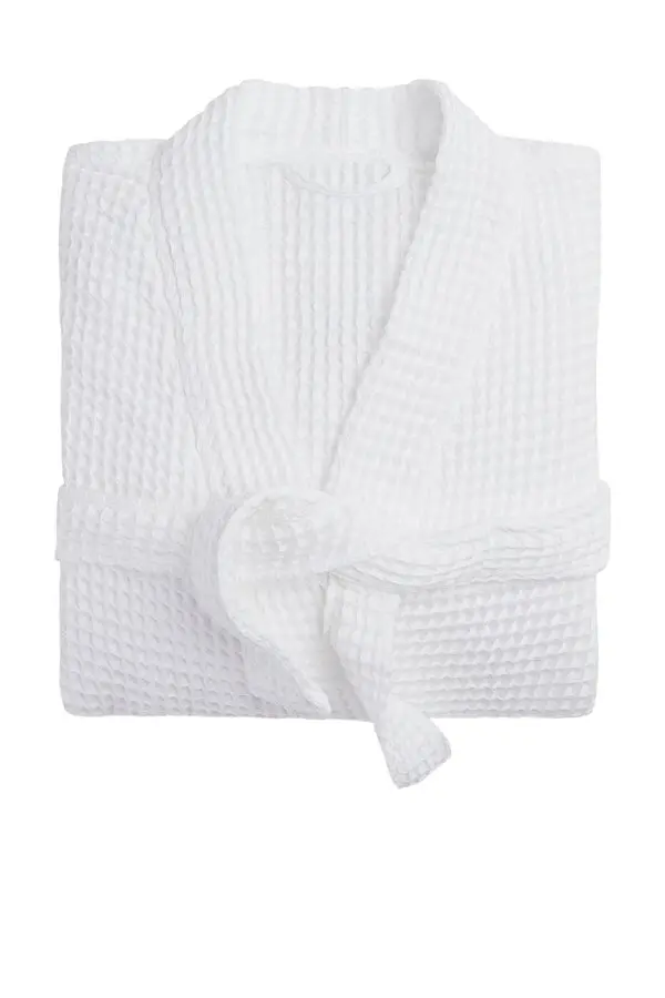 PARACHUTE Waffle Robe - White
