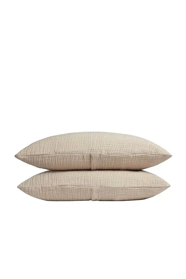 PARACHUTE Organic Cloud Cotton Sham Set In Beige - Natural