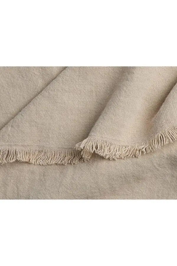 PARACHUTE Vintage Linen Throw In Neutral