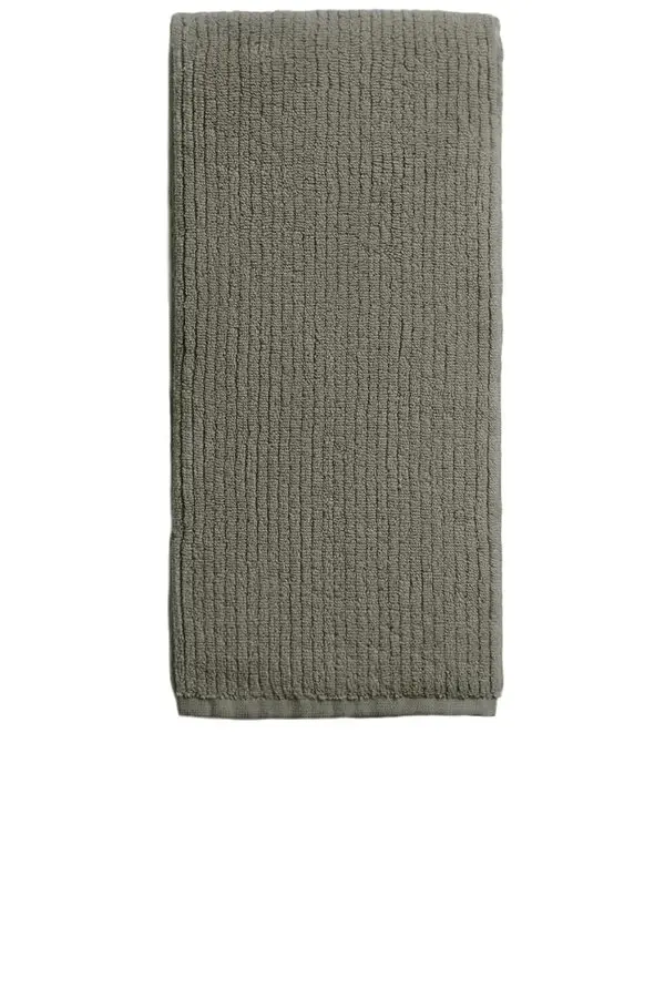 PARACHUTE Soft Rib Hand Towel In Green - Moss