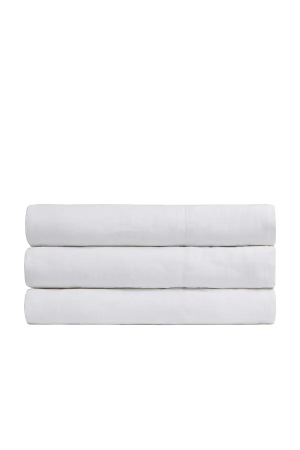 PARACHUTE Linen Top Sheet - White