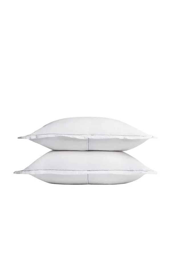 PARACHUTE Heirloom Tencel Linen Sham Set - White