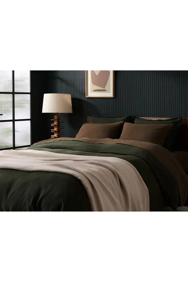 PARACHUTE Linen Pillowcase Set In Brown - Java