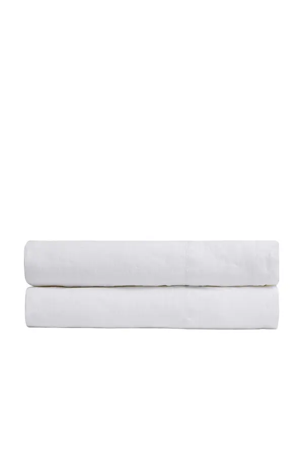 PARACHUTE Linen Fitted Sheet - White