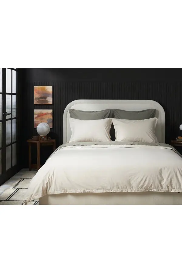PARACHUTE Percale Sham Set In White - Bone