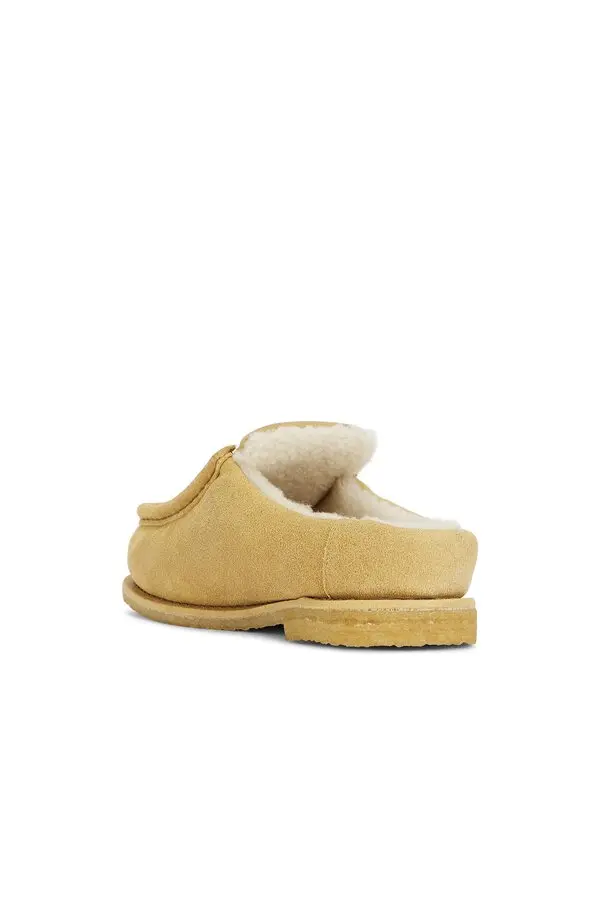 JW Anderson Flat Mule - Mustaza & Mrn Beige