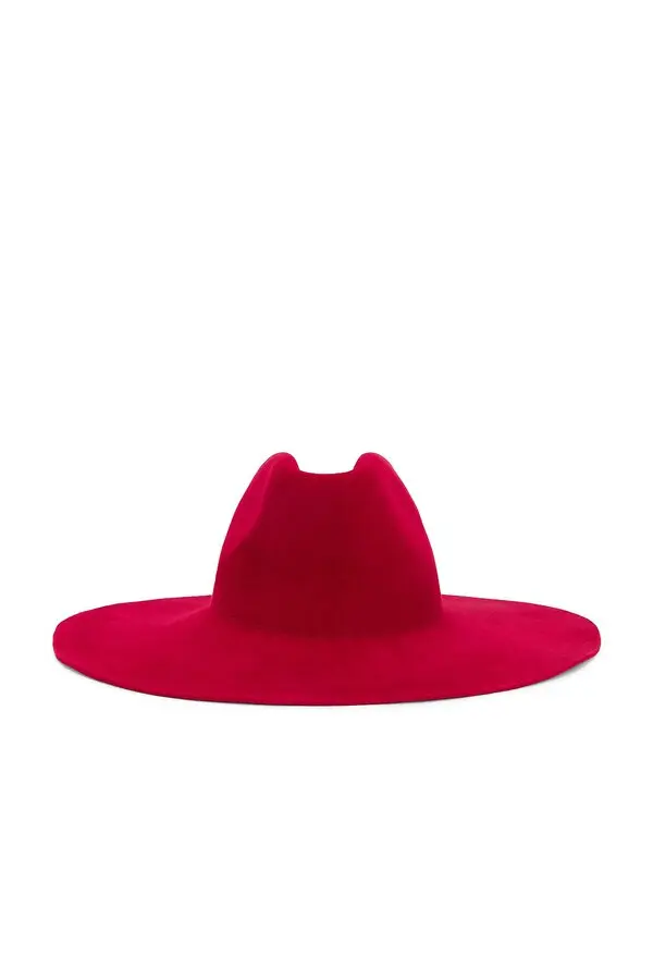 Clyde Star Angora Felt Hat - Vermillion