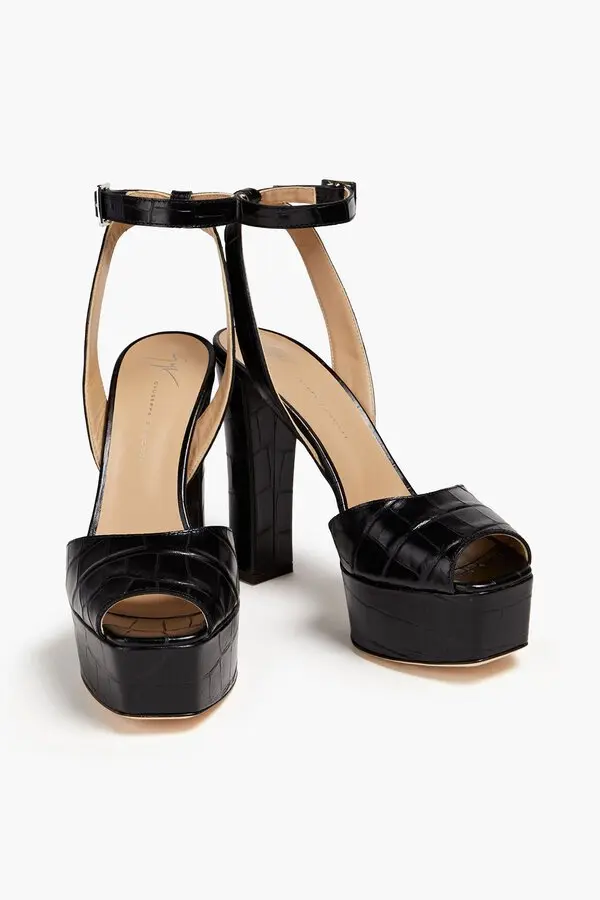 GIUSEPPE ZANOTTI Betty Platform Sandals - Black