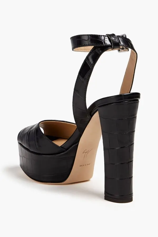 GIUSEPPE ZANOTTI Betty Platform Sandals - Black