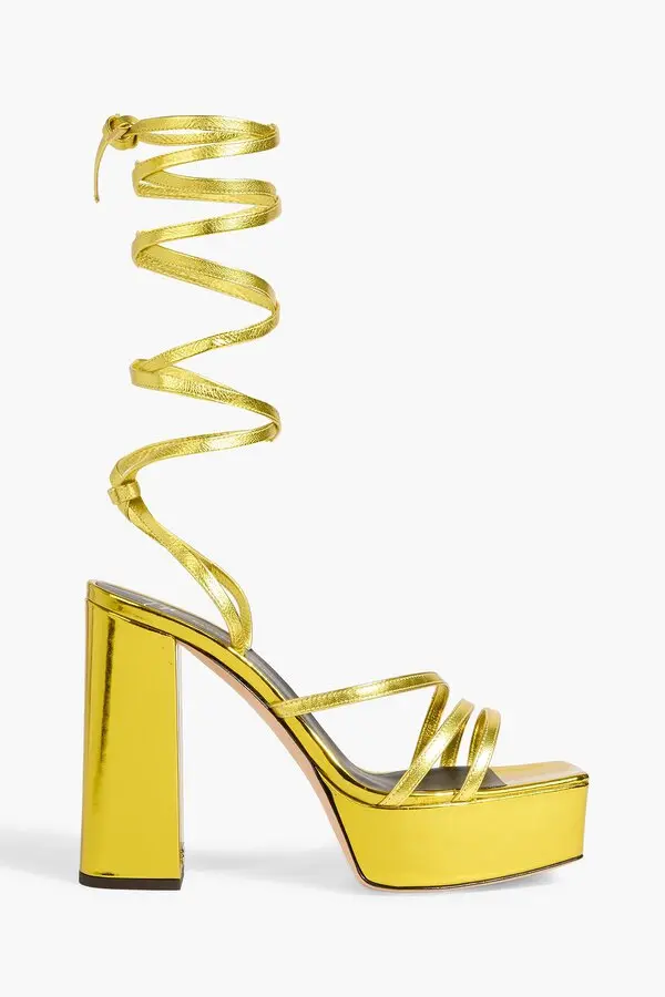 GIUSEPPE ZANOTTI Flavienne Platform Sandals - Yellow