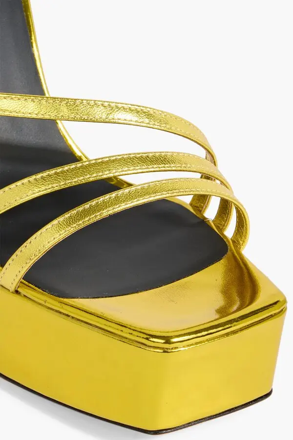 GIUSEPPE ZANOTTI Flavienne Platform Sandals - Yellow