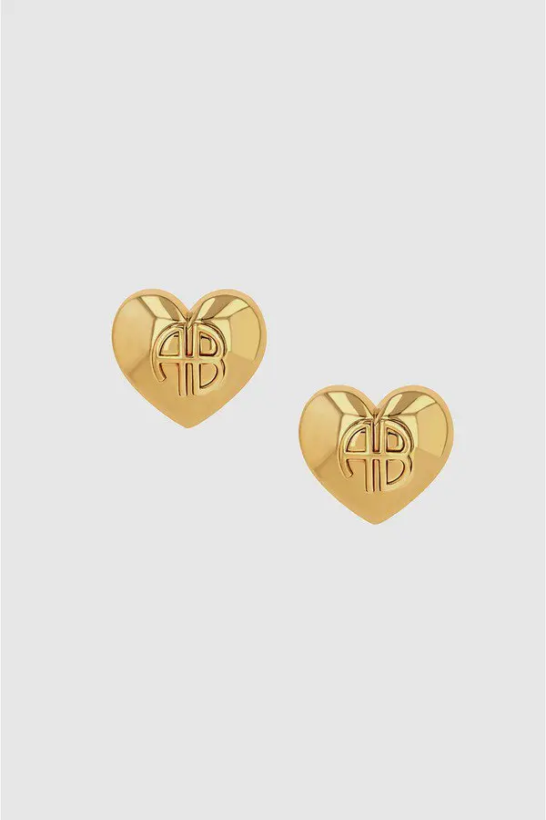 ANINE BING Chunky Heart Earrings