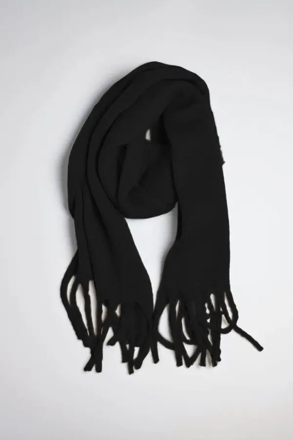 Velvet By Graham & Spencer Chic Solid Scarf - Black
