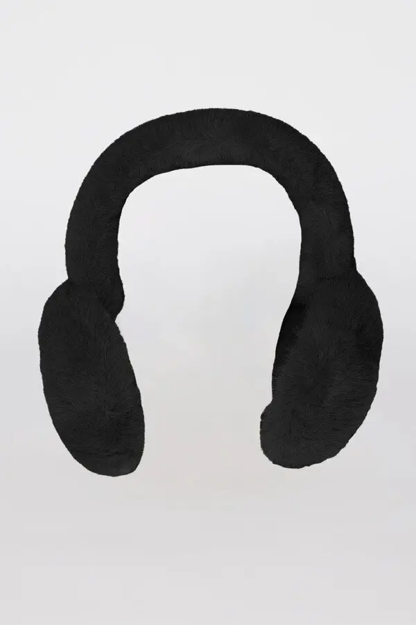 Velvet By Graham & Spencer Faux Fur Earmuffs - Black
