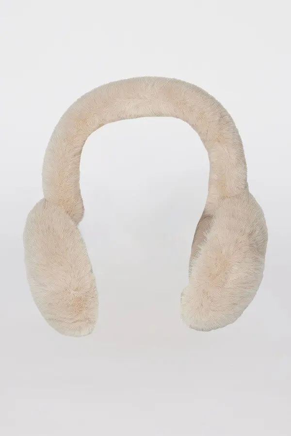 Velvet By Graham & Spencer Faux Fur Earmuffs - Natural
