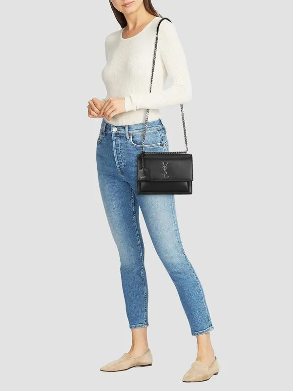 Saint Laurent Sunset Leather Shoulder Bag