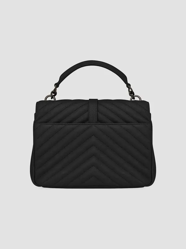 Saint Laurent College Quilted Leather Bag